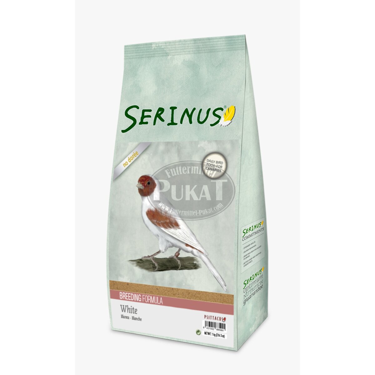 Serinus Alleinfutter für Mosailkanarien.weiß 350gr, 3,75