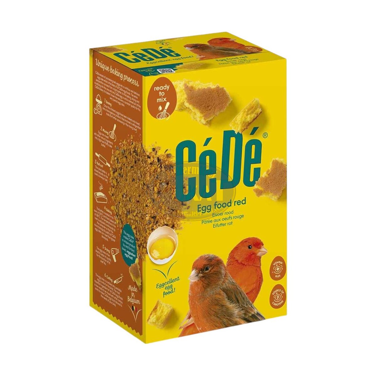 CéDé Eifutter Rot – Aufzuchtfutter für Farbkanarien mit Rotfaktor, 6,00